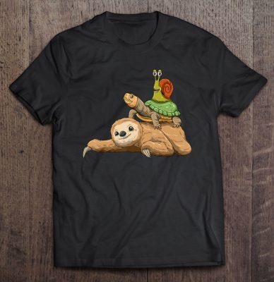 Sloth Turtle Snail Running Sloth T-SHIRT NT - PADSHOPS