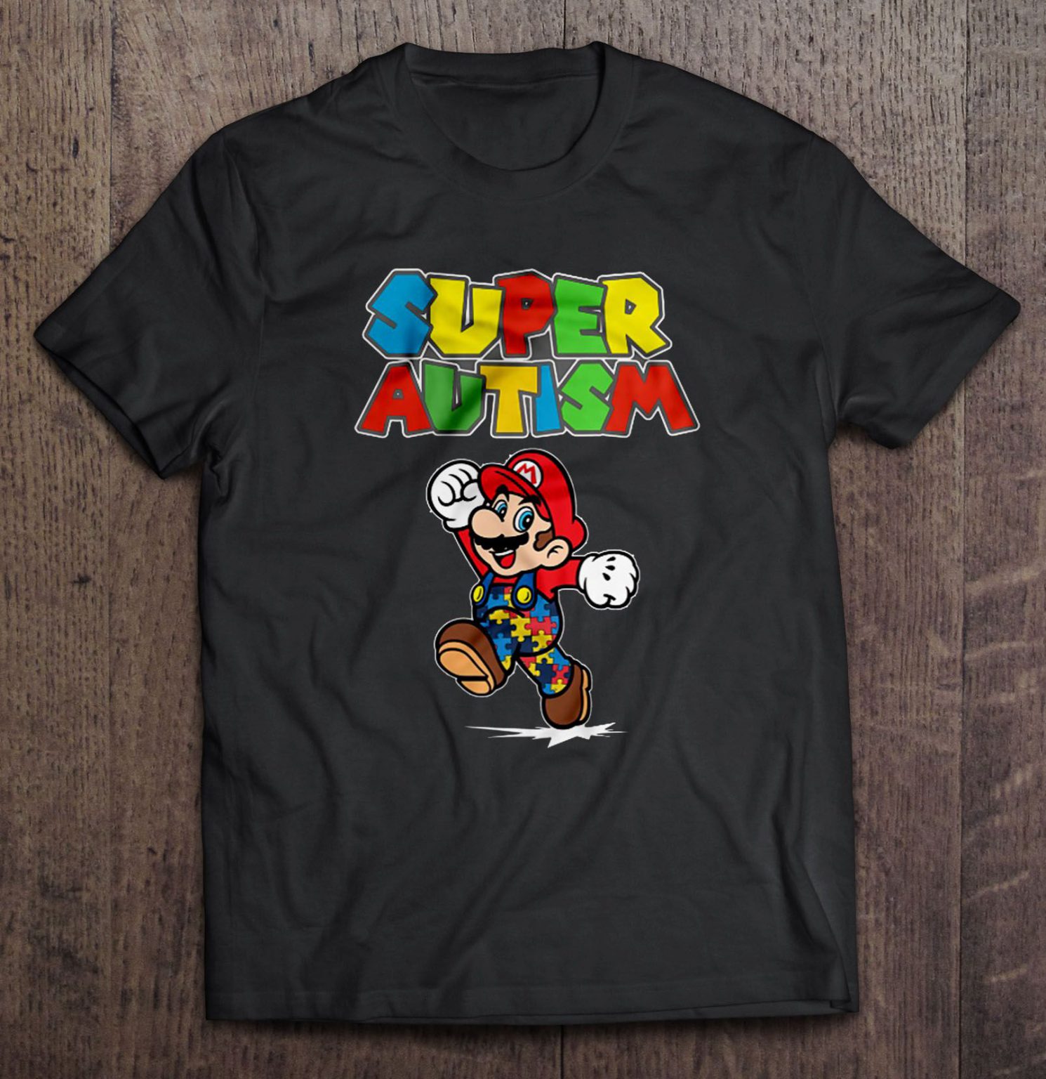 Super Autism mario t shirt Ad - PADSHOPS